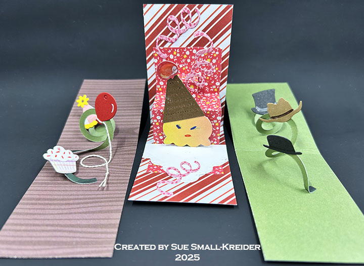 Triple The Fun With Mini Mini Slimline Pop-Up Cards – Ully Cat's World