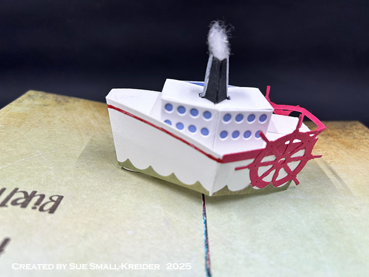 Paddlewheel Boat Pop-Up Birthday Card – Ully Cat's World